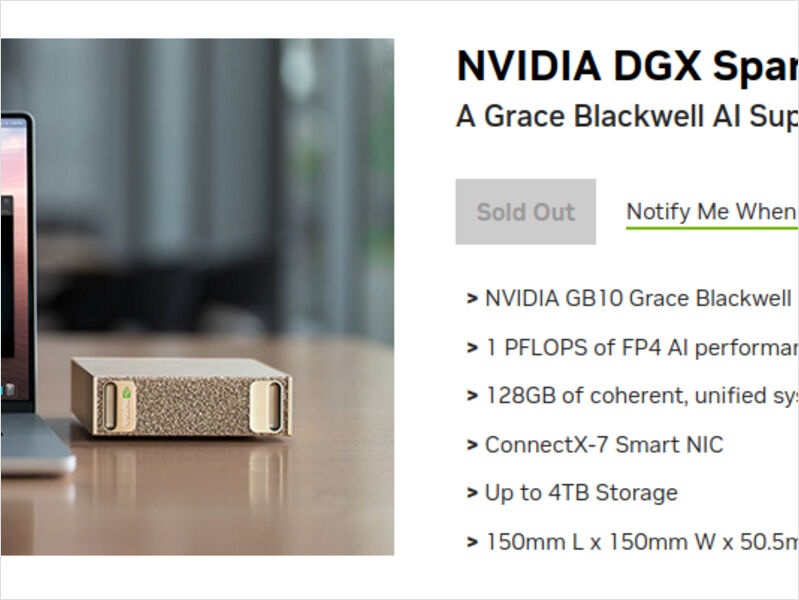 Nvidia DGX Spark release - specs and pricing · Technical news about AI, coding and all